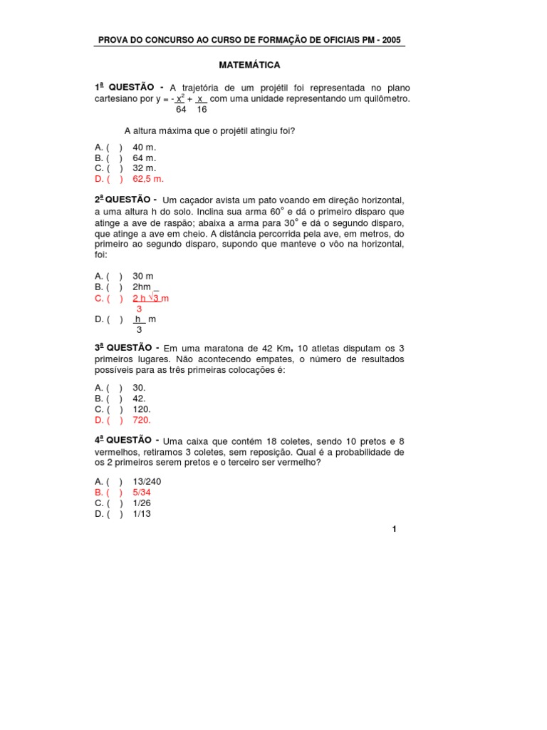 Prova 2006 | PDF | Sherlock Holmes | Brasil