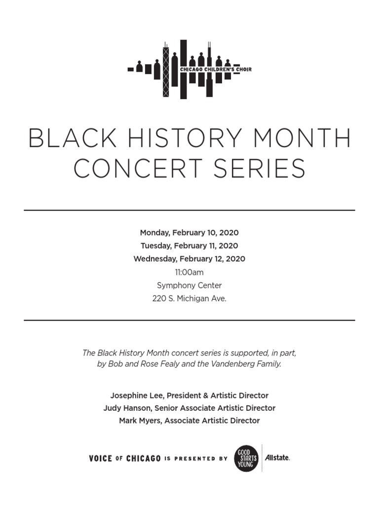 Black History Month Concert Series | PDF