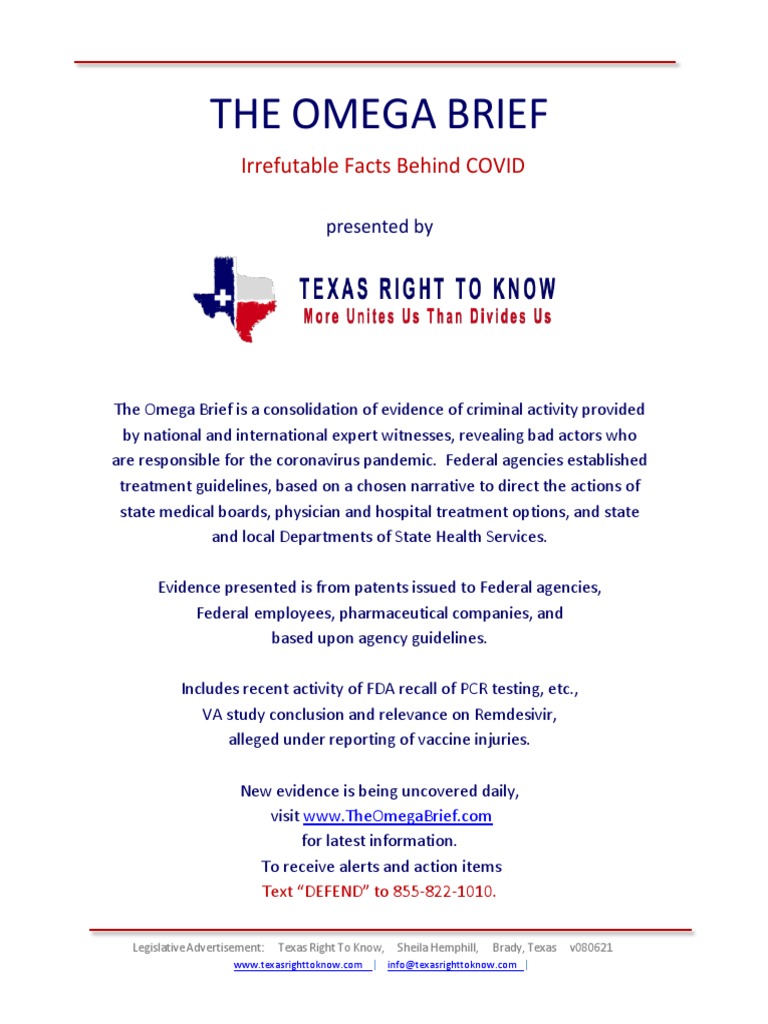 The Omega Brief | Download Free PDF | Food And Drug Administration ...