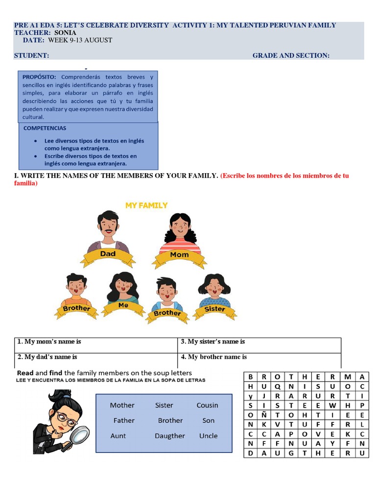 Experiencia-5 Activity 1 1° 2° Secondary - Removed | PDF | Language ...