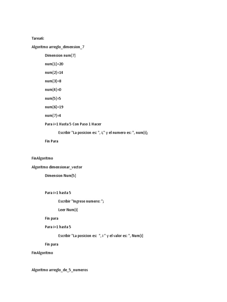 Ejercicios Resueltos de PSeINT | PDF | Algoritmos y Estructuras de Datos | Informática teórica