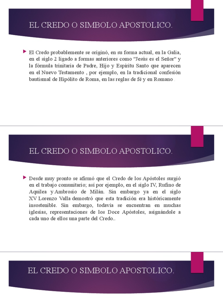 El Credo Católico Romano