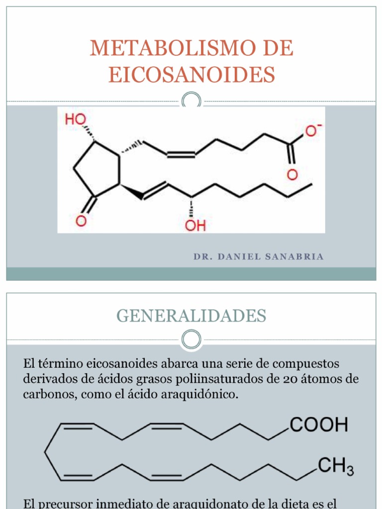 Metabolismo Eicosanoides y Catobo de Proteina | PDF | Biofísica ...