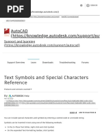 AutoCAD - Text Symbols and Special Characters Reference | PDF ...