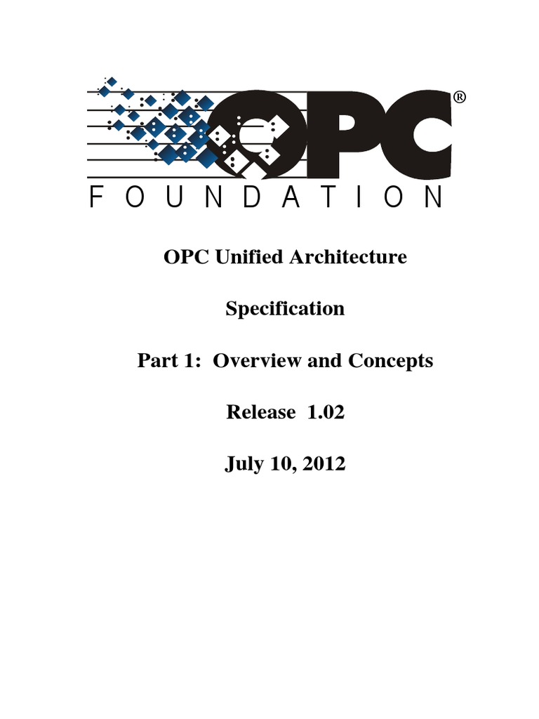 OPC UA Part 1 - Overview and Concepts 1.02 Specification | PDF | Server (Computing) | Object ...