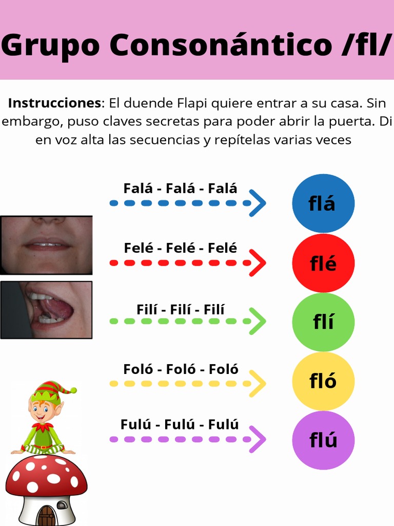 Actividades con el grupo consonántico fl | PDF