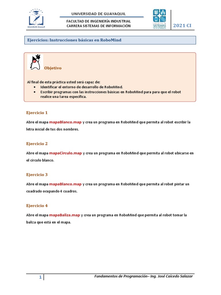 Ejercicios Basicos Robomind | PDF