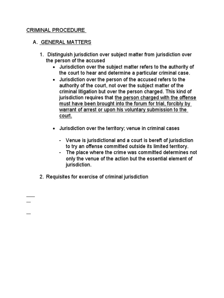 Criminal Procedure | PDF