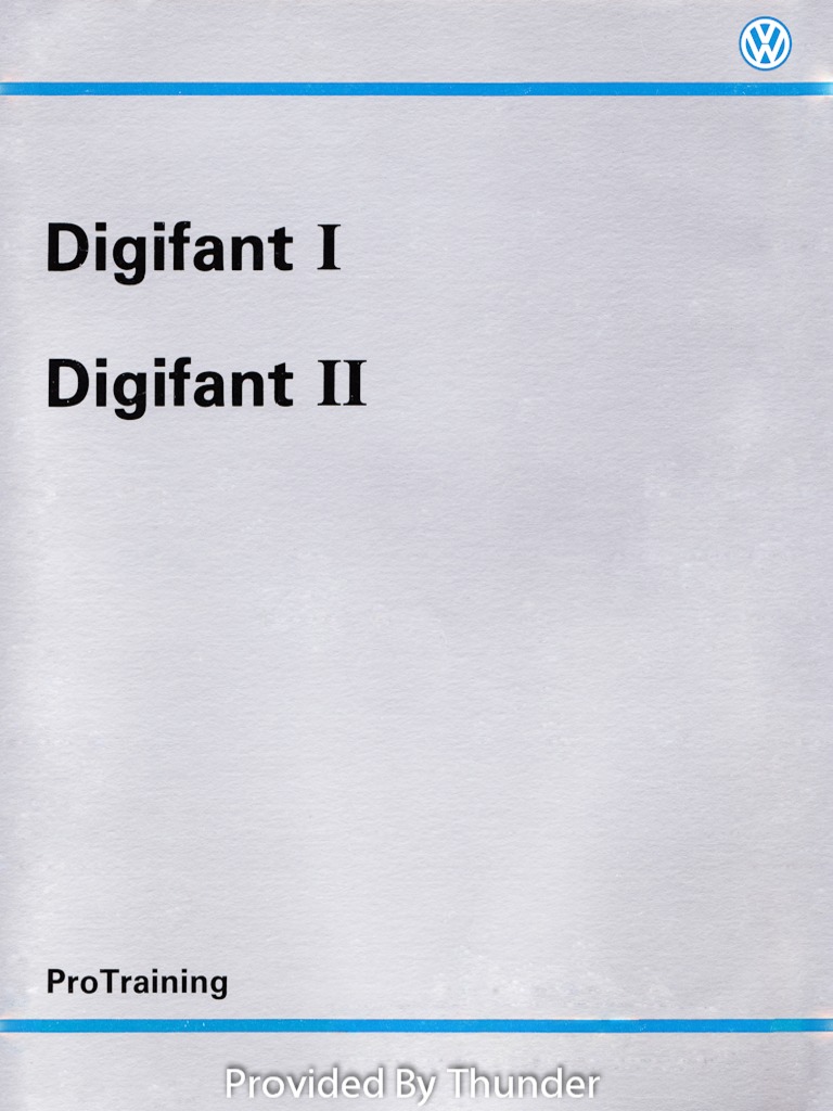 Digifant I and II Pro Training Manual Part 1 | PDF