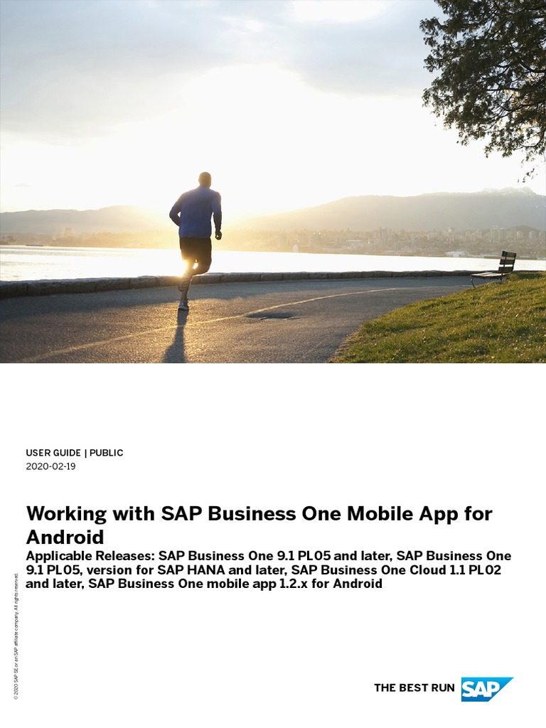 Working With SAP Business One Mobile App For Android: User Guide ...
