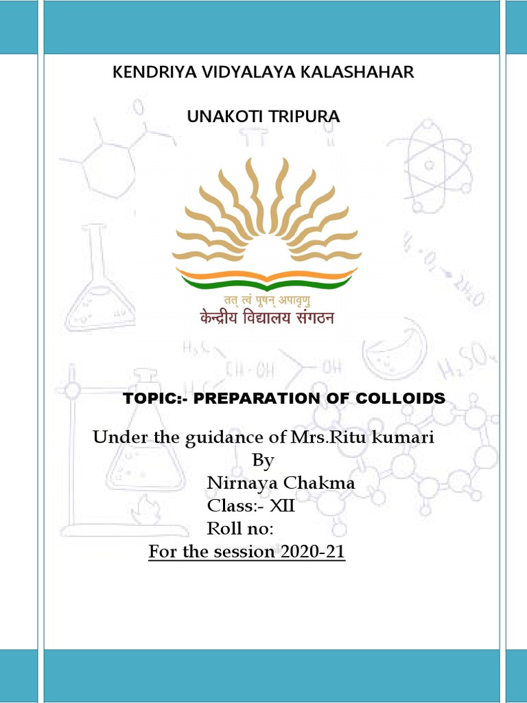 Chemistry Term 1 Project | PDF | Colloid | Filtration