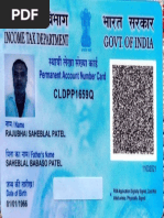 Pancard Back Side | PDF