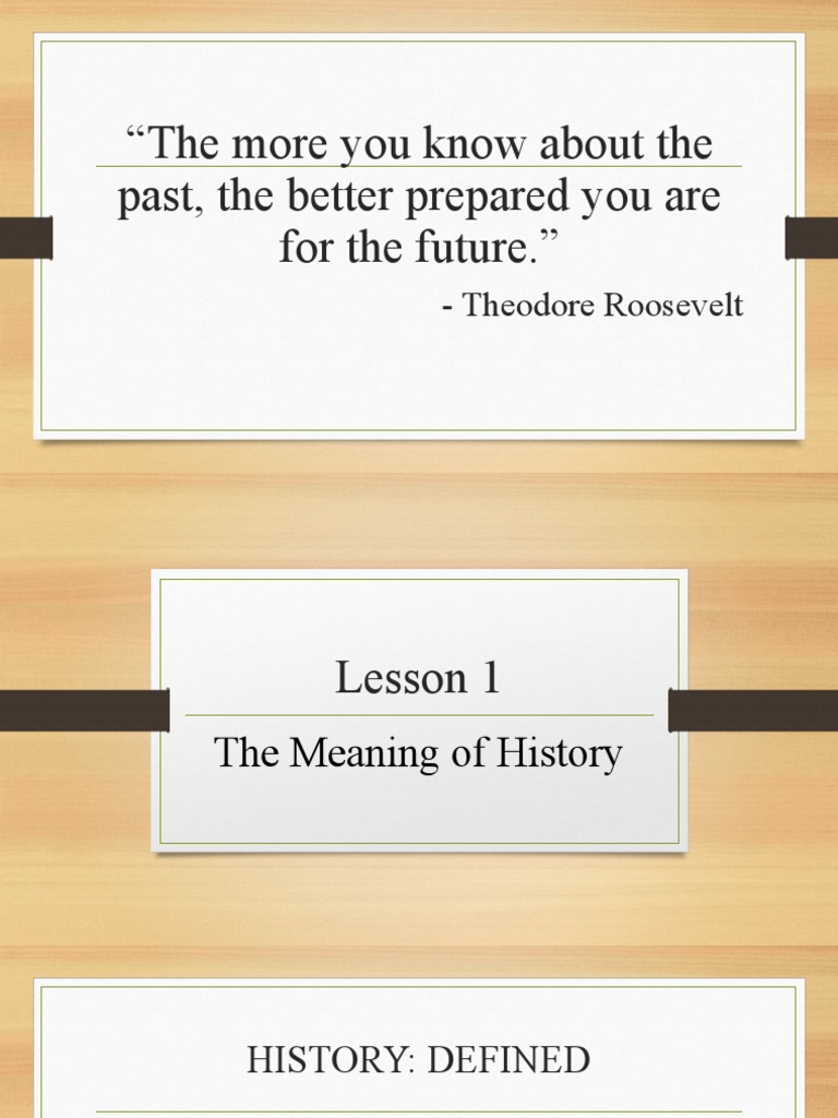 The Meaning of History - 0 | PDF | Historian | Historiography