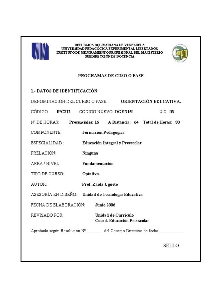 UPEL-Orientacion Educativa BEXAIDA | PDF | Evaluación | Maestros