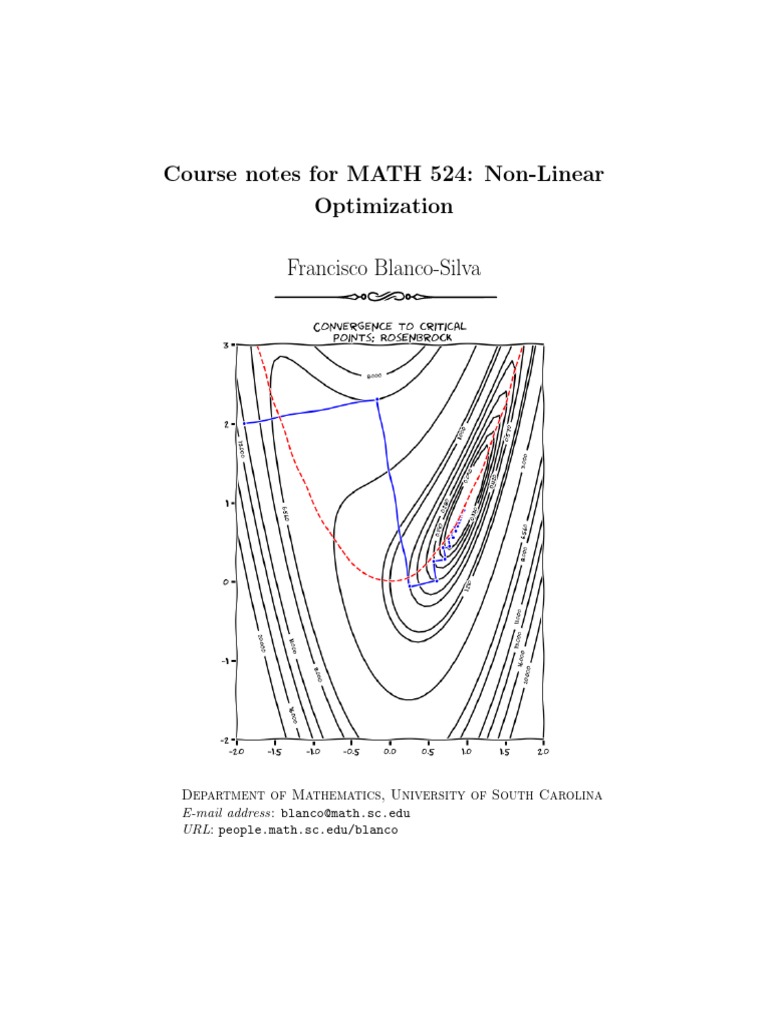 Course Notes For MATH 524: Non-Linear Optimization | PDF | Maxima And ...
