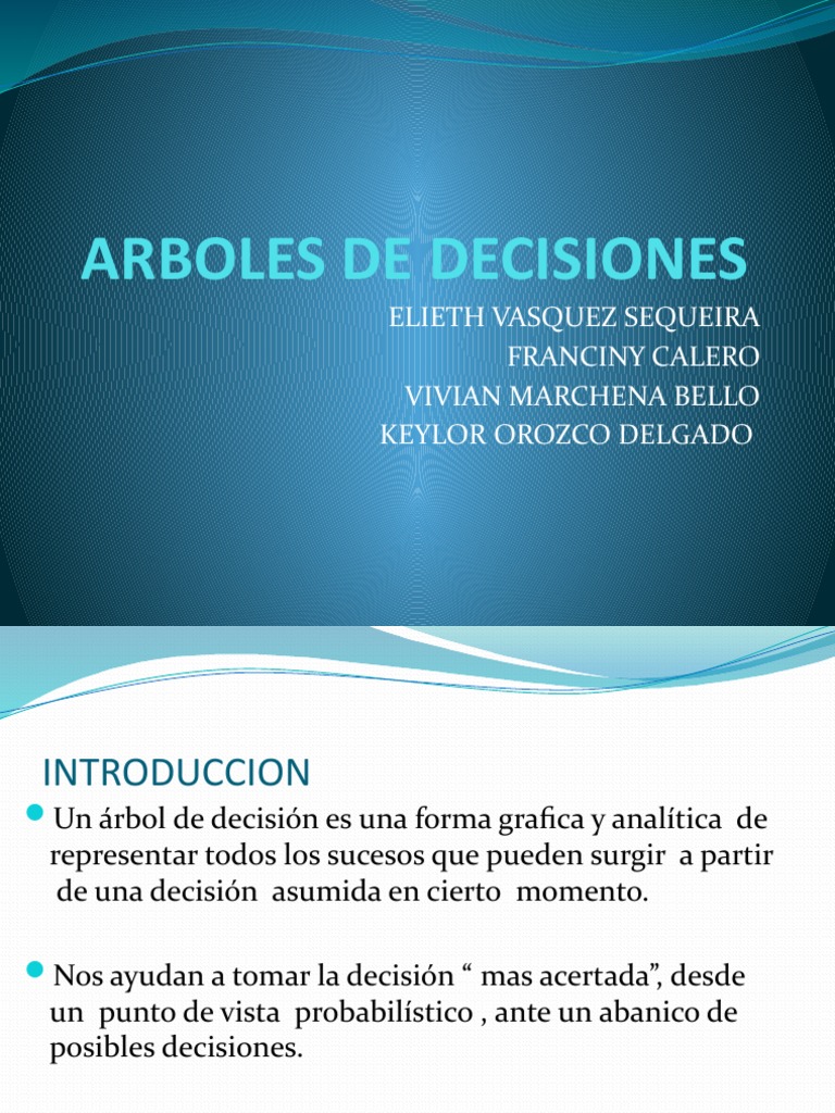 Arboles de Decisiones | PDF | Probabilidad