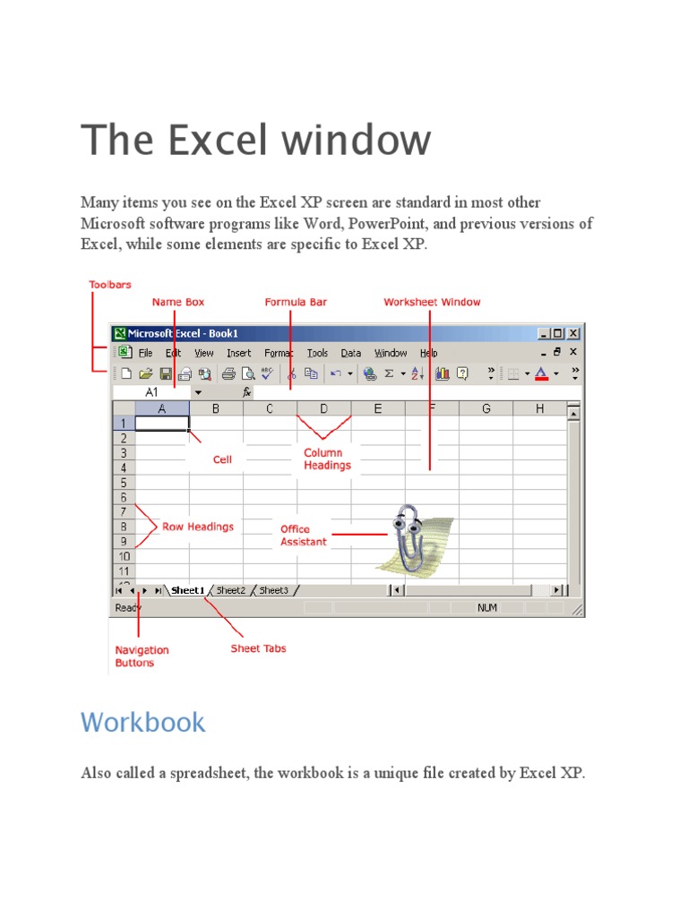 Components of Ms Excel | PDF
