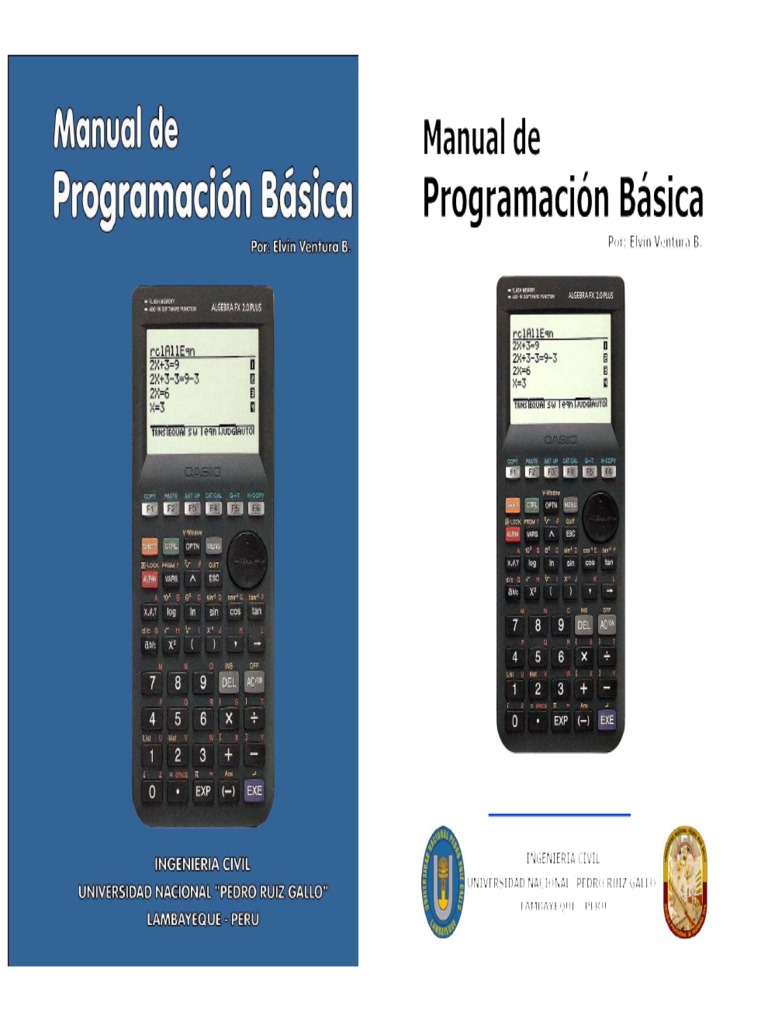 Programacion Basica en Calculadoras ALGEBRA 2.0 Plus | PDF ...