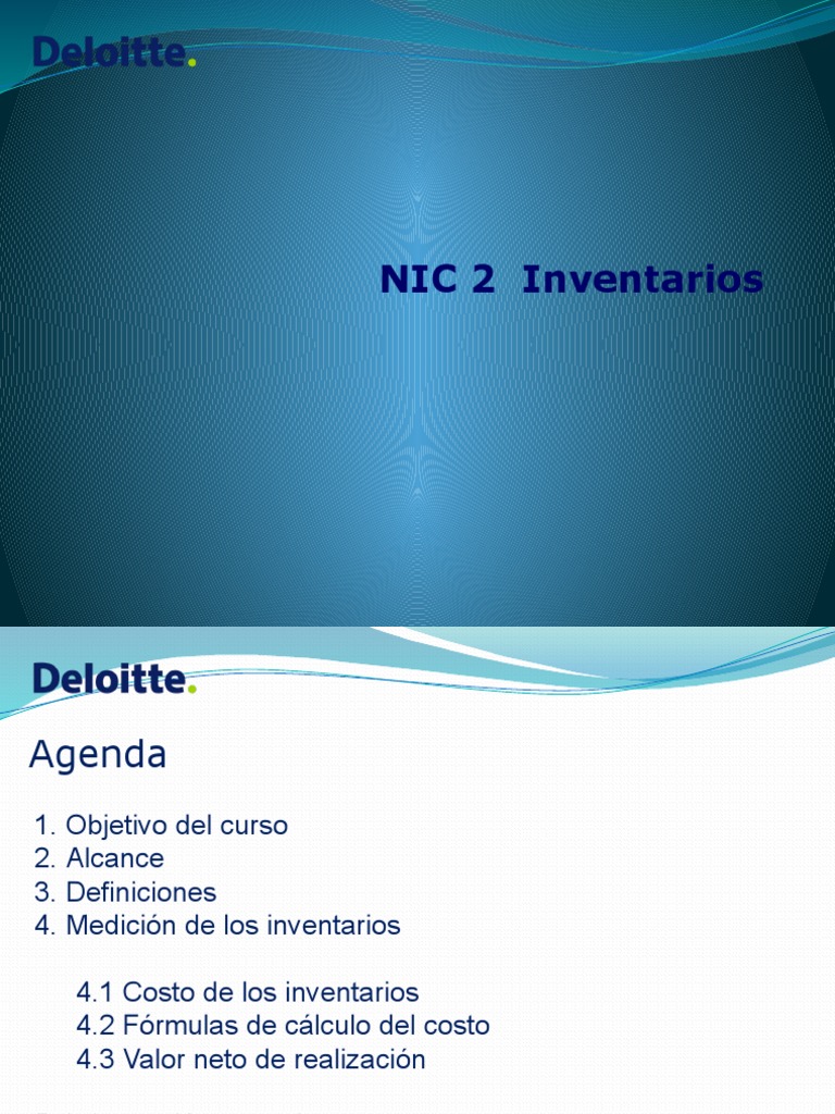 NIC 2 Inventarios | PDF | Costo | Inventario