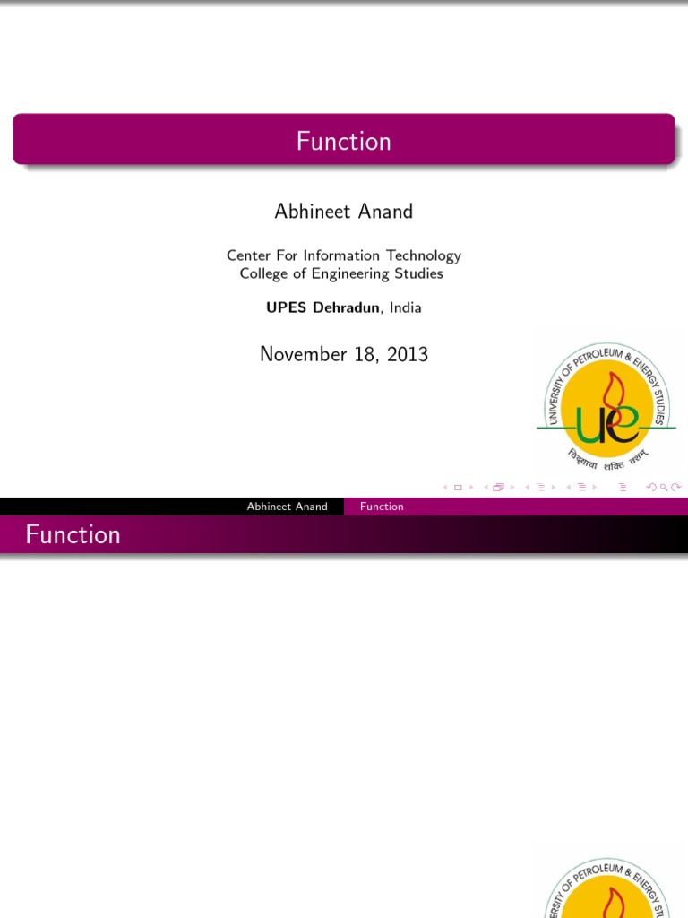 Function Abhineet Anand Pdf Parameter Computer Programming Subroutine