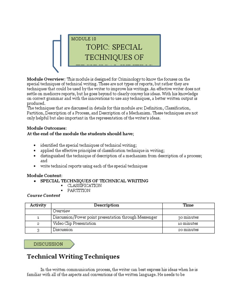 Breaking Down Technical Writing: An Analysis of Key Technical Writing ...