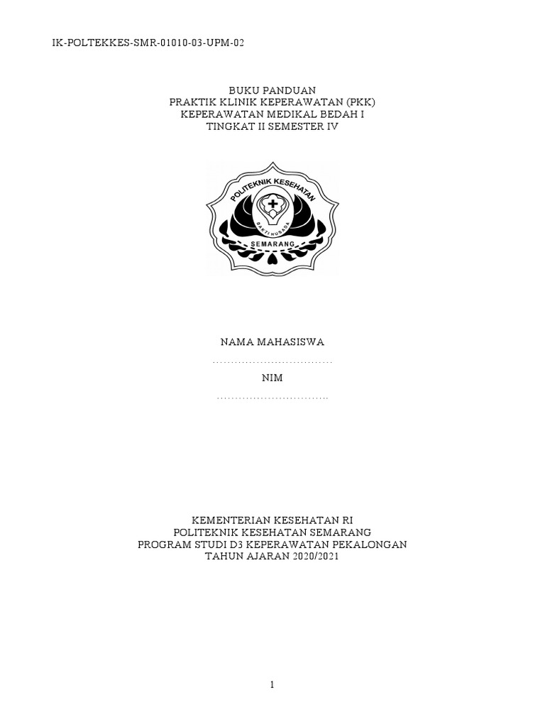 Buku Panduan PKK KMB I - PKL - 2021 | PDF