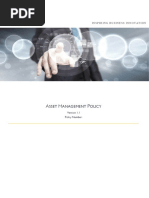 11.5 Asset Management Policy Template | PDF | Asset Management | Governance