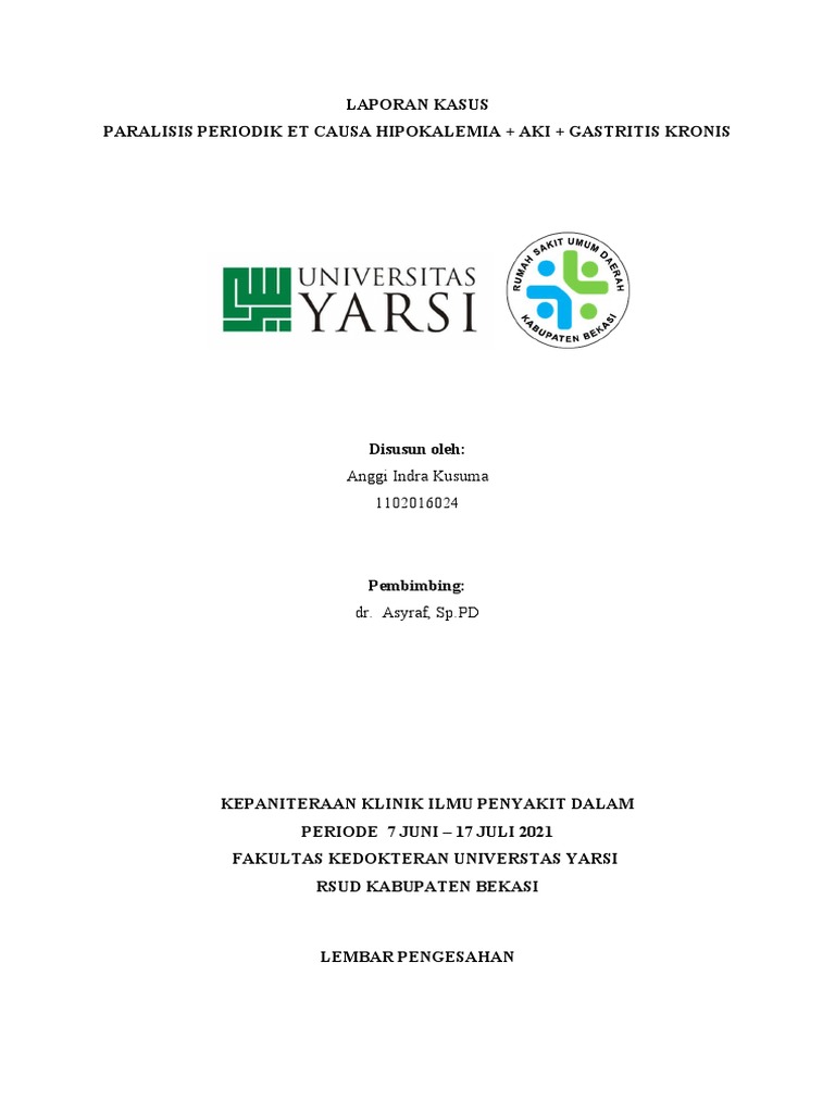 Laporan Kasus IPD Anggi Indra Kusuma | PDF