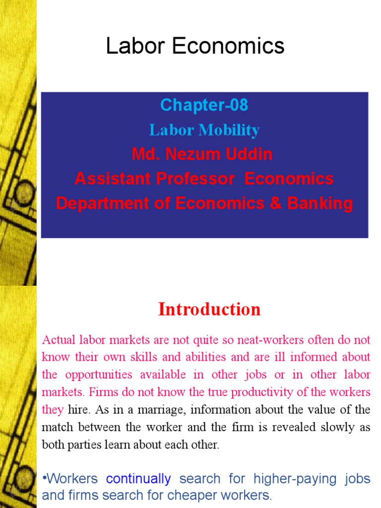 Labor Mobility | PDF | Labour Economics | Immigration