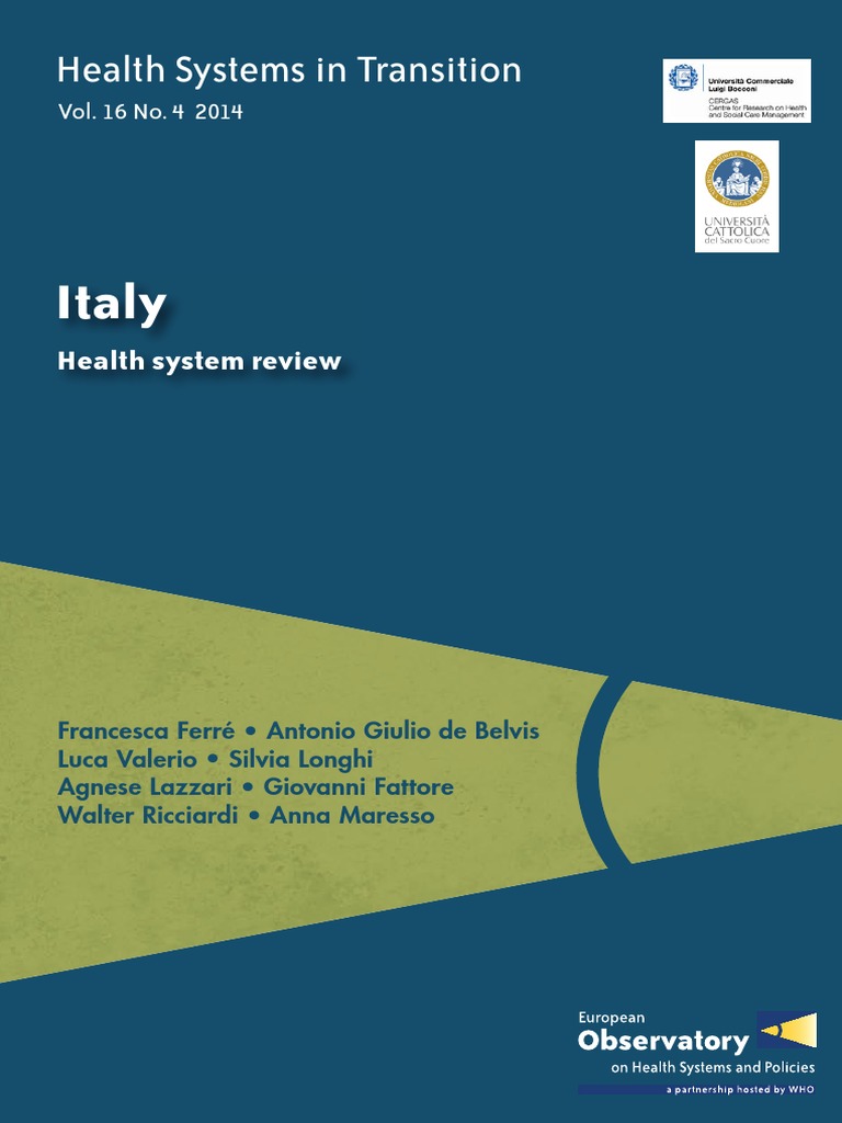 Italy: Health Systems in Transition | PDF | Health Care | Health System
