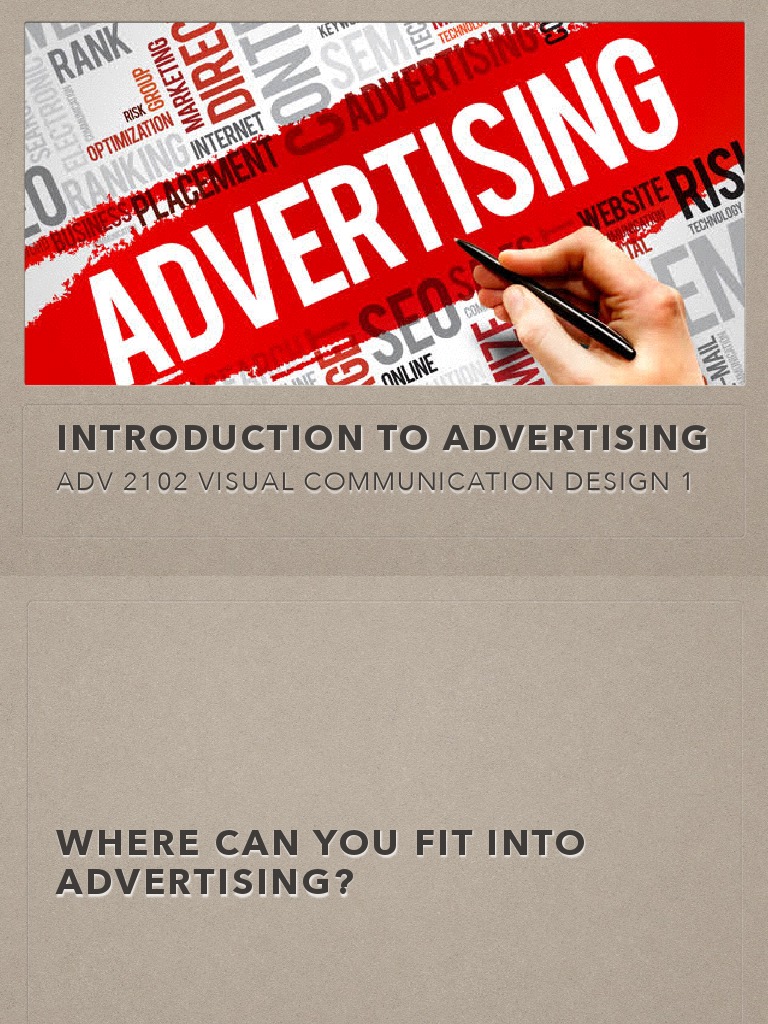 ADV 2102 VISCOMM DESIGN 1 - Lesson 2 | PDF | Business Process | Public ...