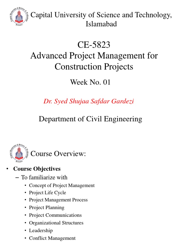 An Overview of Advanced Project Management for Construction Projects ...
