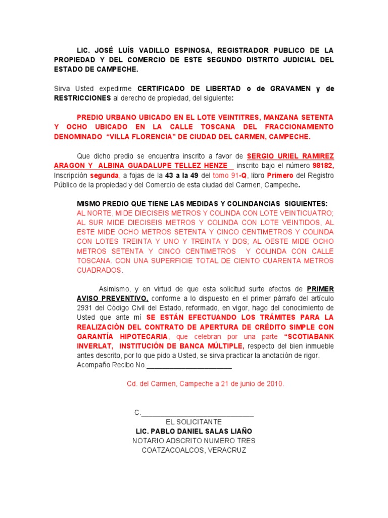 Formato de Primer Aviso Preventivo | PDF