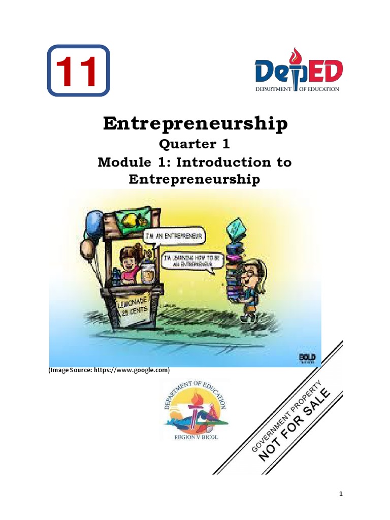 Entrepreneurship: Quarter 1 Module 1: Introduction To Entrepreneurship ...