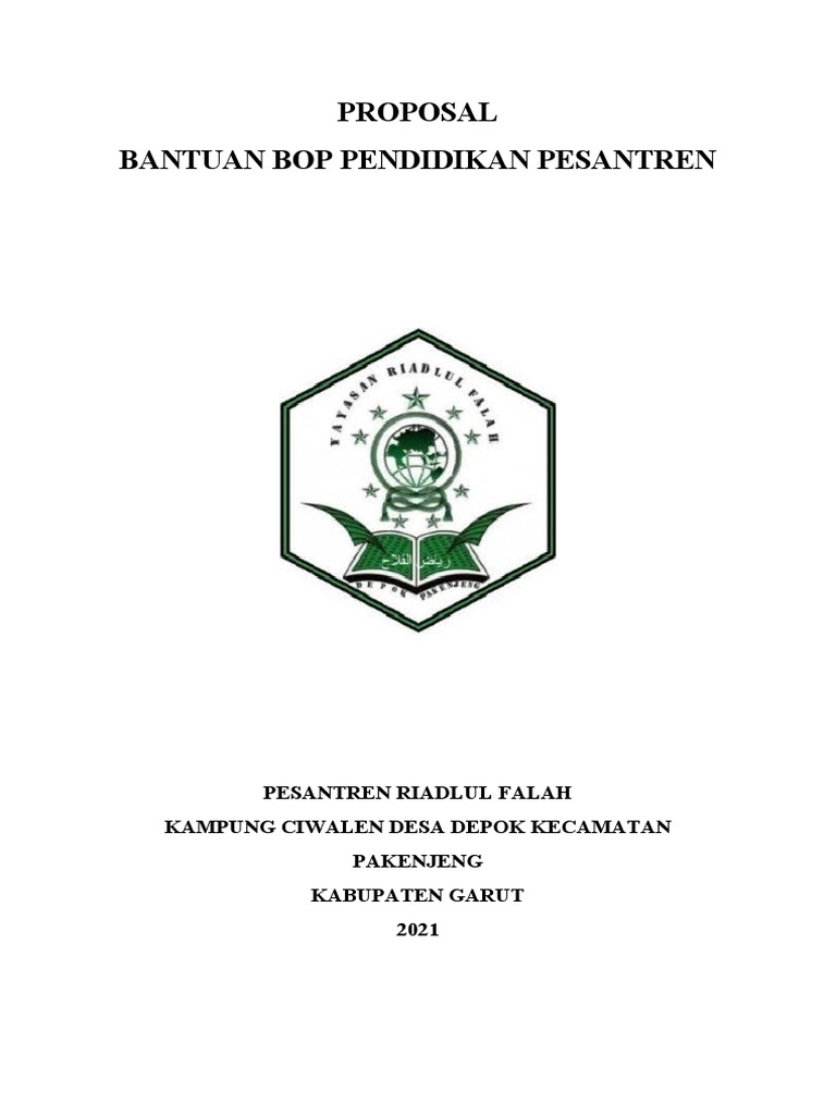 Proposal Bantuan BOP Pesantren Garut | PDF