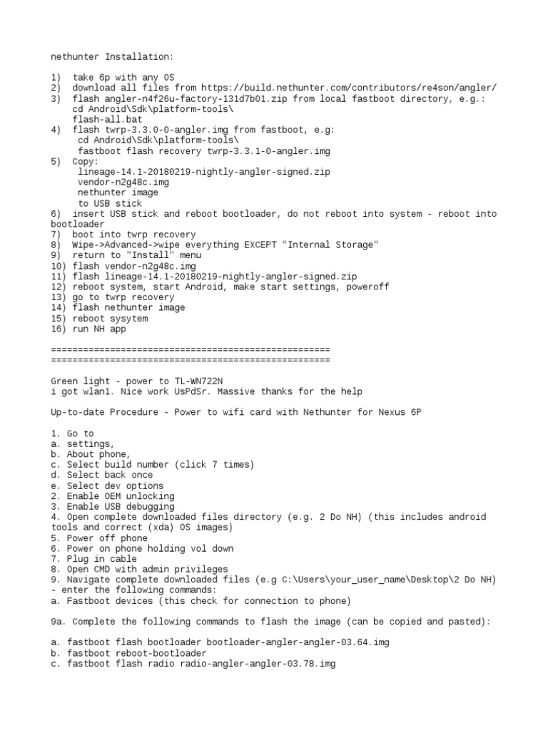 Nethunter Installation | PDF | Android (Operating System) | Computer Science