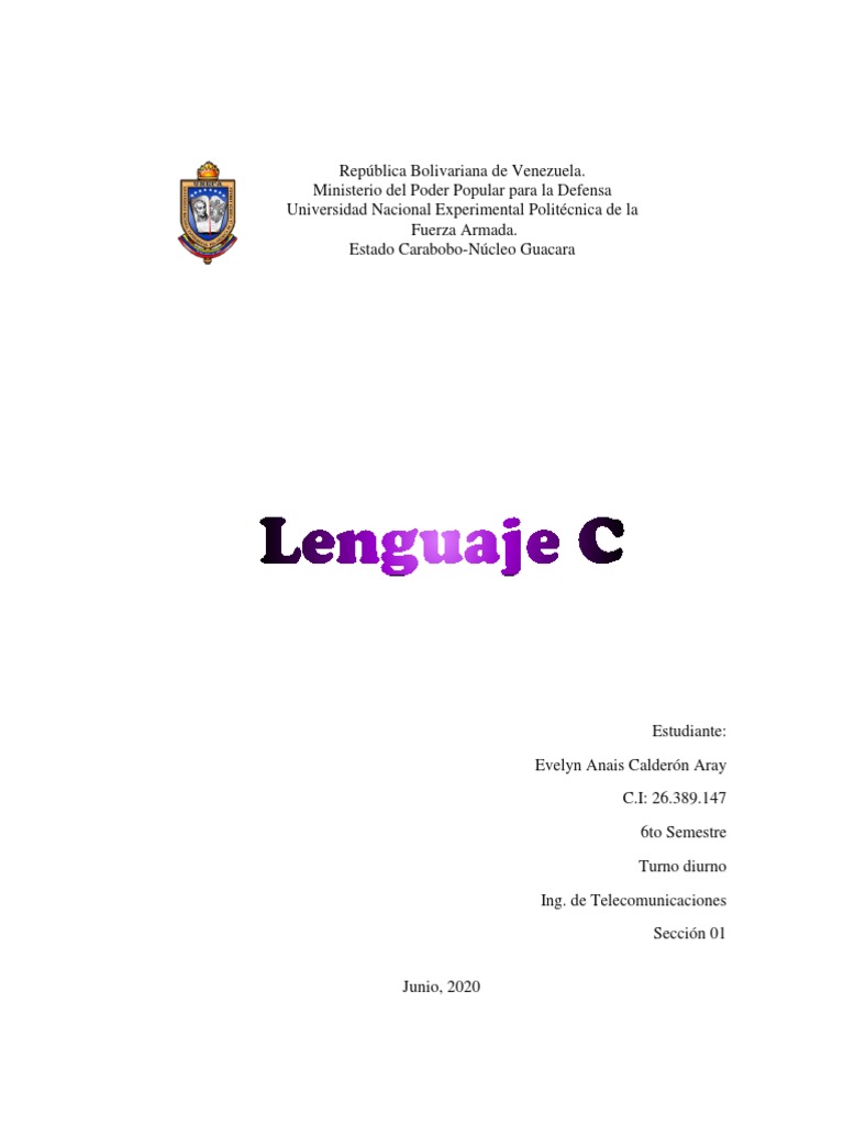 Lenguaje C | PDF | C (lenguaje de programación) | Programación
