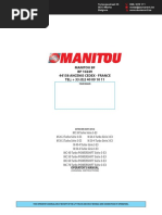 Manitou Fault Codes List | PDF