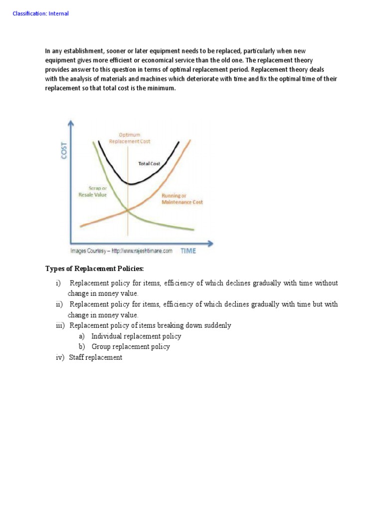 Types of Replacement Policies:: Classification: Internal | PDF | Money ...