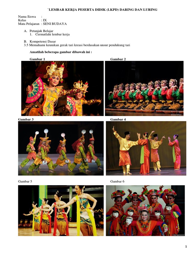 2021 01 02 LKPD Penyusunan Gerak Tari Kreasi Dan Keunikan Gerak Tari ...