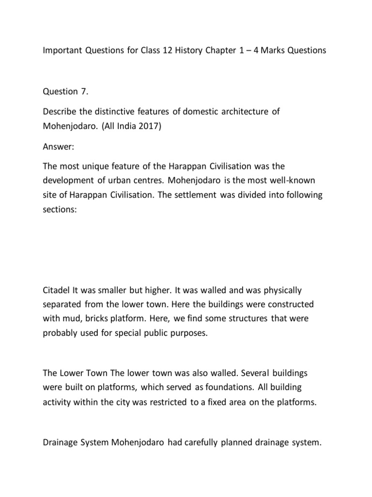 Chapter 1 History Important Q A From Online | PDF