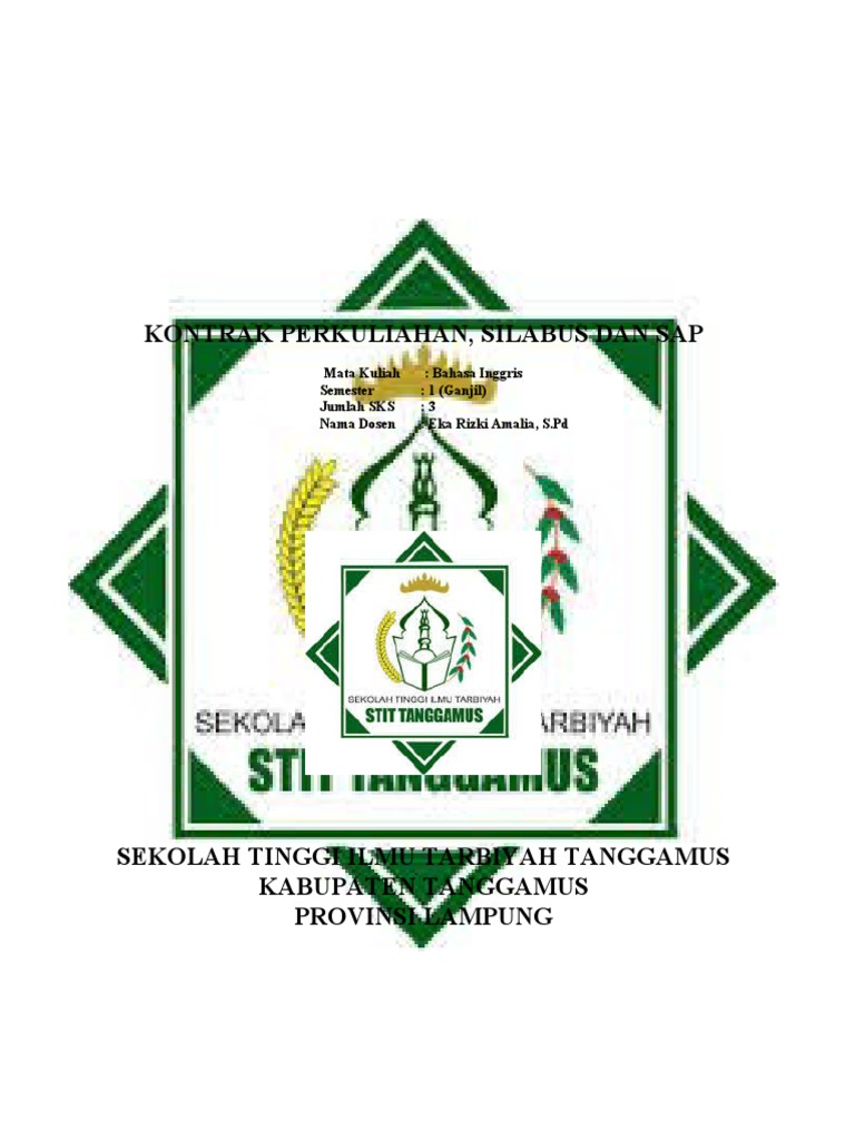 Silabus Bahasa Inggris STIT Tanggamus | PDF
