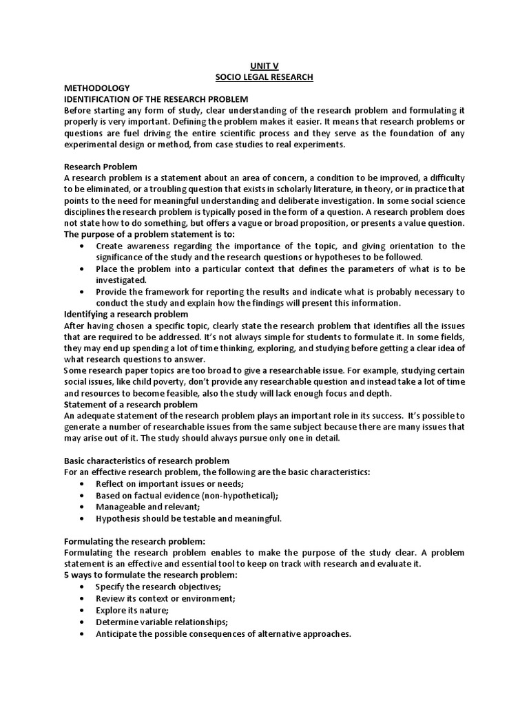 Socio Legal Research | PDF | Hypothesis | Scientific Method