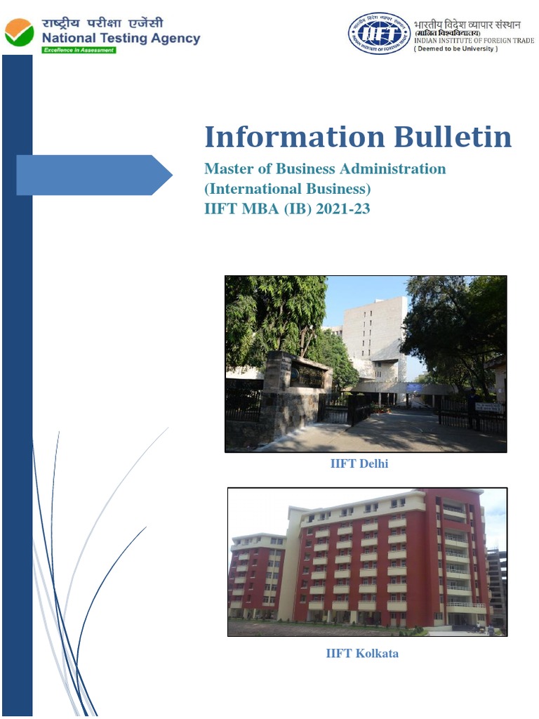 Information Bulletin: Master of Business Administration (International ...