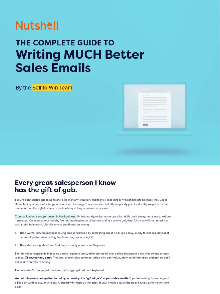Mastering Sales Emails with Nutshell | PDF | Sales | Email Spam