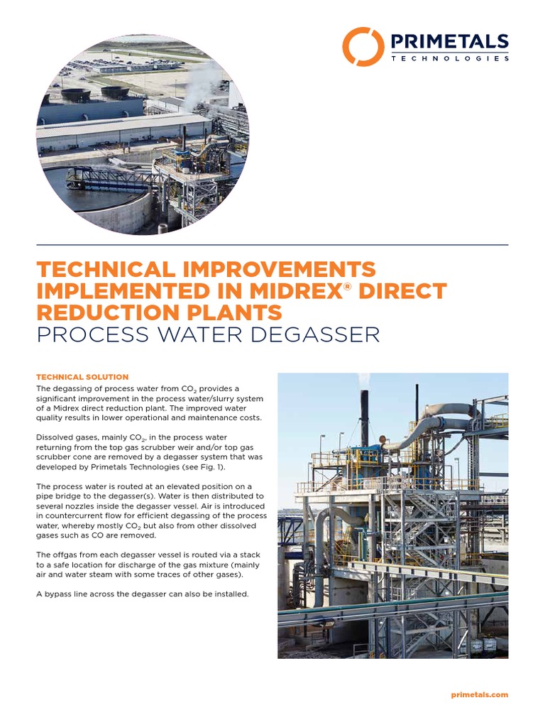Midrex Process Water Degasser | PDF | Water | Carbon Dioxide