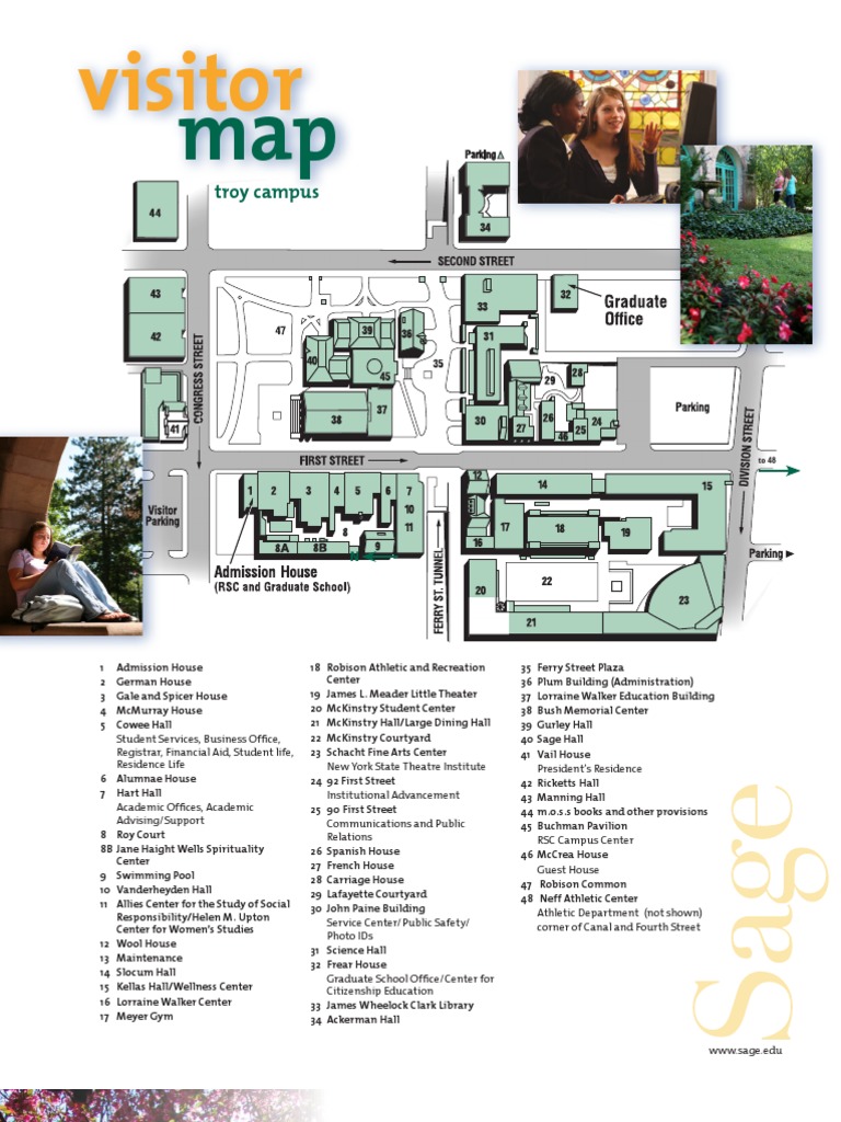Troy Campus Visitor Map Guide | PDF | Streets And Roads | Urban Planning