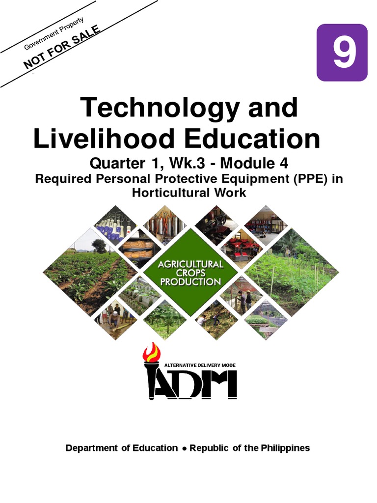 Technology and Livelihood Education: Quarter 1, Wk.3 - Module 4 | PDF ...
