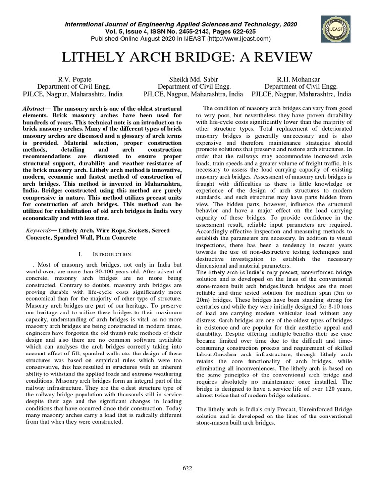 Case Study Arch Bridge | PDF | Bridge | Precast Concrete