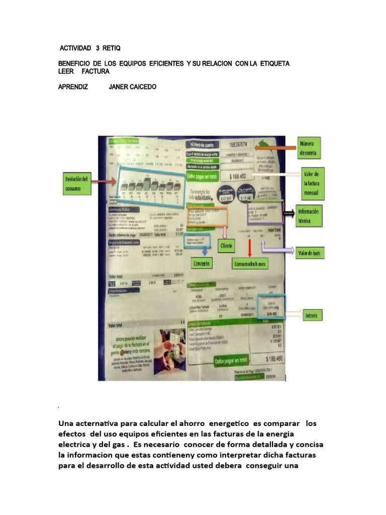Actividad 3 Retiq Leer Factura | PDF